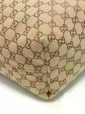 Gucci Gg Web Tote Bag - Neutrals
