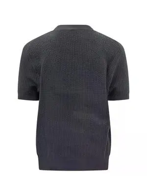 BOSS Waffle-knit Cotton Sweater - Grey