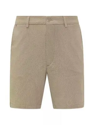 BOSS Textured Regular Fit Shorts - Neutrals