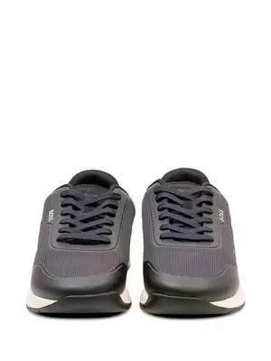 BOSS Ttnm Mesh Trainers With Smooth Trims - Grey