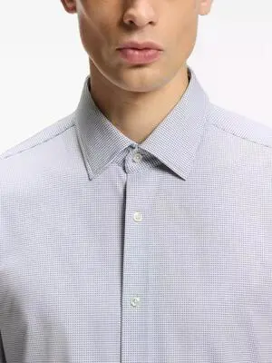 BOSS Slim-fit Shirt In Italian Performance-stretch Jersey