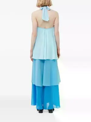 GANNI Tiered Midi Dress
