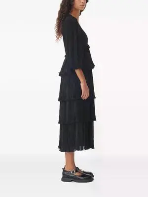 GANNI Tiered Midi Dress