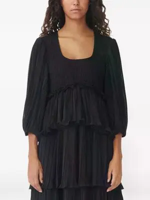 GANNI Tiered Midi Dress