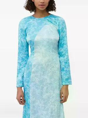 GANNI Tie-back Midi Dress