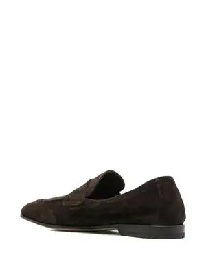 HENDERSON BARACCO Suede Penny Loafers - Brown