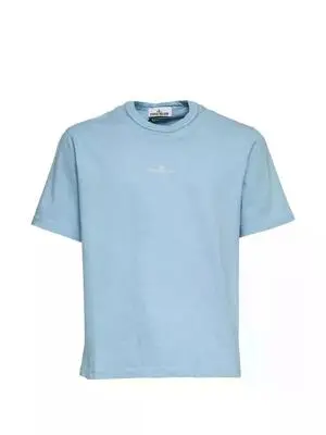 Stone Island Logo-embroidered T-shirt - Blue