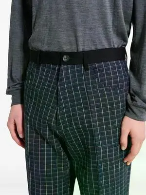 WALES BONNER Check-pattern Trousers