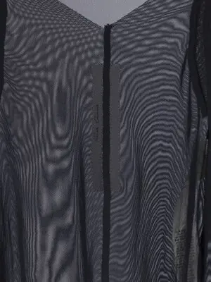 Rick Owens Helm Sheer Tulle Long Sleeve Top