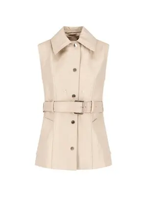 Sportmax Two-piece Nappa Leather Jacket - Beige