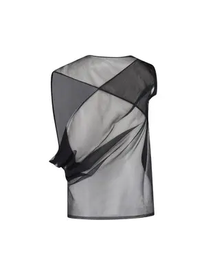Sportmax Asymmetrical Stretch Viscose Top