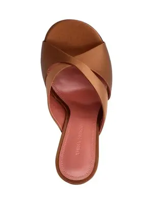 Amina Muaddi Salma Mules - Brown