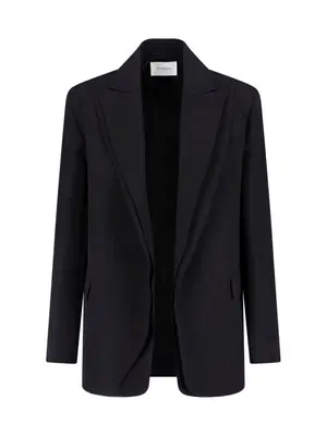 Sportmax Single-breasted Double Collar Blazer