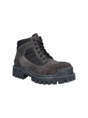 Balenciaga Combat Strike Boots - Brown