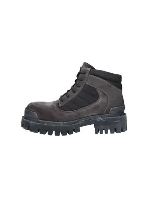 Balenciaga Combat Strike Boots - Brown
