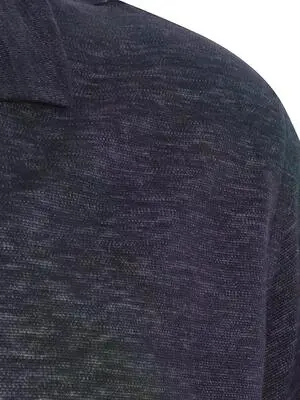 Zegna Slub-texture Spread-collar Polo Shirt - Blue