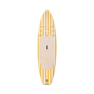 FUNBOY Striped Inflatable Paddle Board - Yellow Stripe
