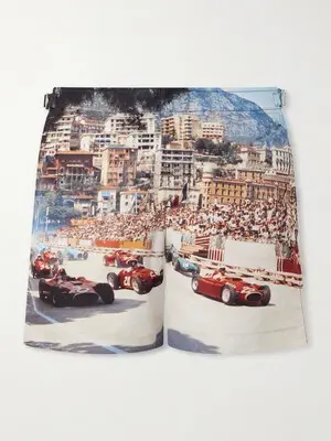 Orlebar Brown Bulldog Straight-leg Mid-length Printed Swim Shorts - Multi