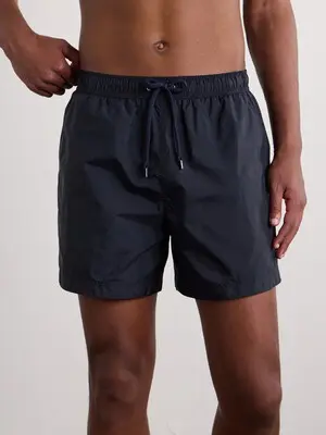 Zegna Straight-leg Mid-length Swim Shorts - Blue