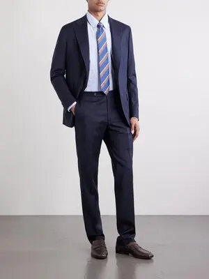 DE PETRILLO Straight-leg Wool-blend Suit Trousers
