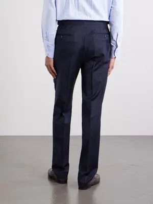 DE PETRILLO Straight-leg Wool-blend Suit Trousers
