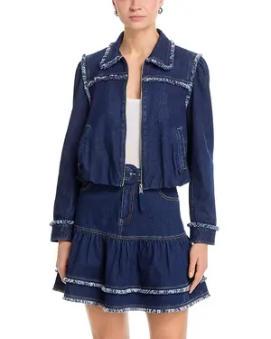 Cinq À Sept Bicolor Fringe Indria Jacket