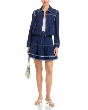 Cinq À Sept Bicolor Fringe Indria Jacket