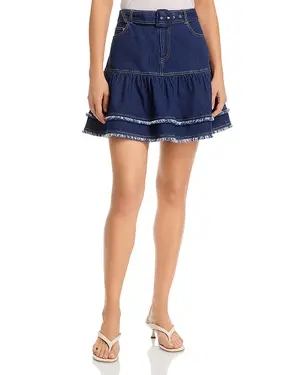 Cinq À Sept Bicolor Fringe Martina Skirt