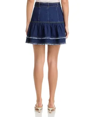 Cinq À Sept Bicolor Fringe Martina Skirt