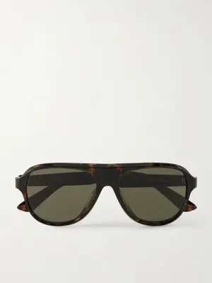 Oliver Spencer Oliver Peoples Paul Newman Aviator-Style Sunglasses Brown