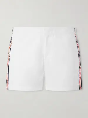 Orlebar Brown Setter Striped Swim Shorts White
