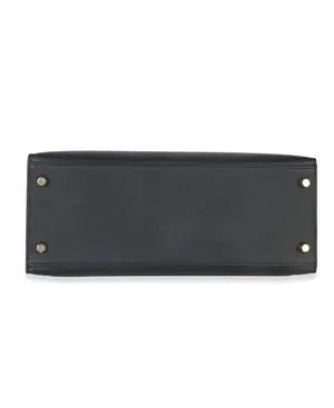 Hermès Kelly 28 Leather Handbag - Black