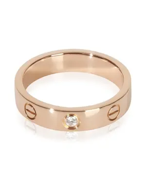 CARTIER Small Model Love 18k Rose Gold Ring