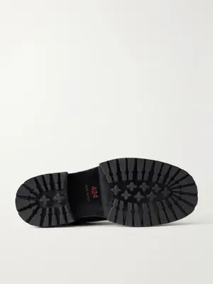 424 Metal-trimmed Leather Derby Shoes