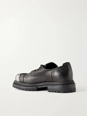 424 Metal-trimmed Leather Derby Shoes