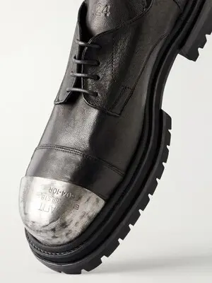 424 Metal-trimmed Leather Derby Shoes