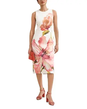 PHASE EIGHT Floral Print Midi Dress
