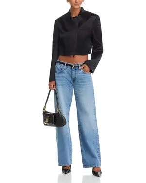 FRAME The Lowkey Low Rise Straight Leg Jeans - Static