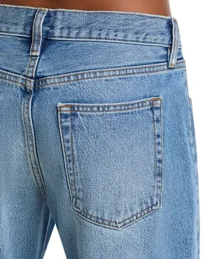 FRAME The Lowkey Low Rise Straight Leg Jeans - Static