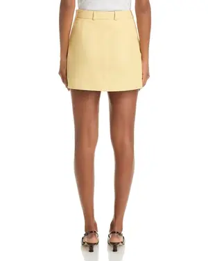 FRAME The Leather Mini Skirt