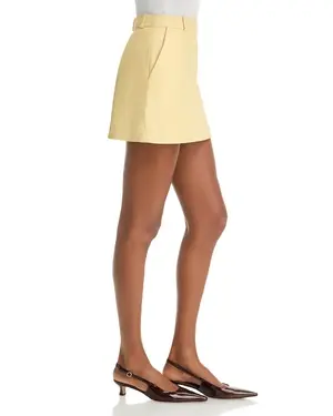 FRAME The Leather Mini Skirt