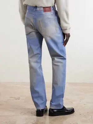424 Moto Straight-leg Leather Trousers
