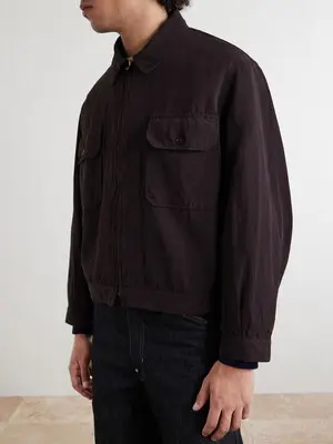 KAPTAIN SUNSHINE Cotton And Linen-blend Jacket - Brown