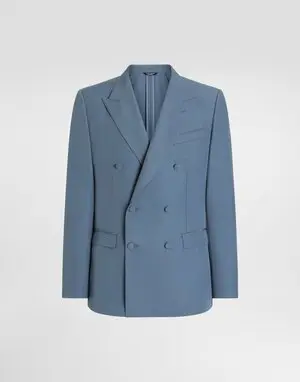 Dolce & Gabbana Double-breasted Wool Poplin Jacket