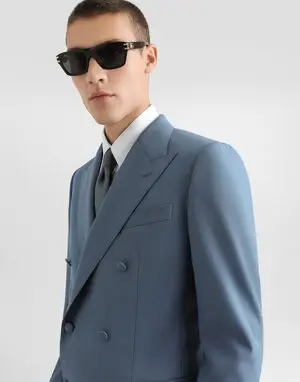 Dolce & Gabbana Double-breasted Wool Poplin Jacket