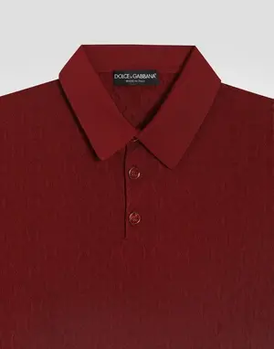 Dolce & Gabbana Micro-dot Stitch Polo Shirt