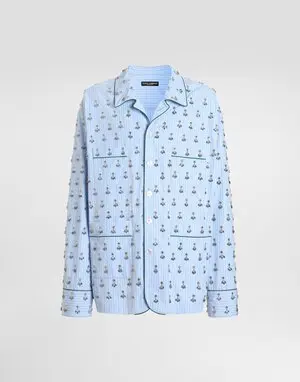 Dolce & Gabbana Vanity Shirt With Embroidery And Piping - Multicolor