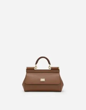 Dolce & Gabbana Mini Sicily Handbag - Brown
