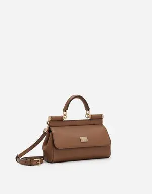 Dolce & Gabbana Mini Sicily Handbag - Brown