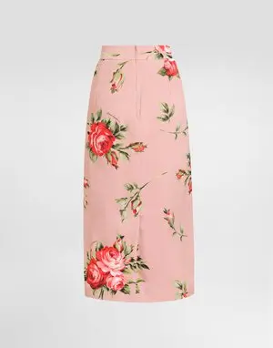 Dolce & Gabbana Printed Straight Skirt - Multicolor